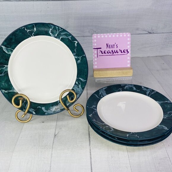 Newcor | Dining | 991 Newcor Atlanta 7118 Green Marble Effect Stoneware ...